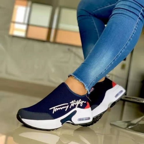 Casual Breathable Wedges Ladies Walking Sneakers Flat Women Shoes – Lali